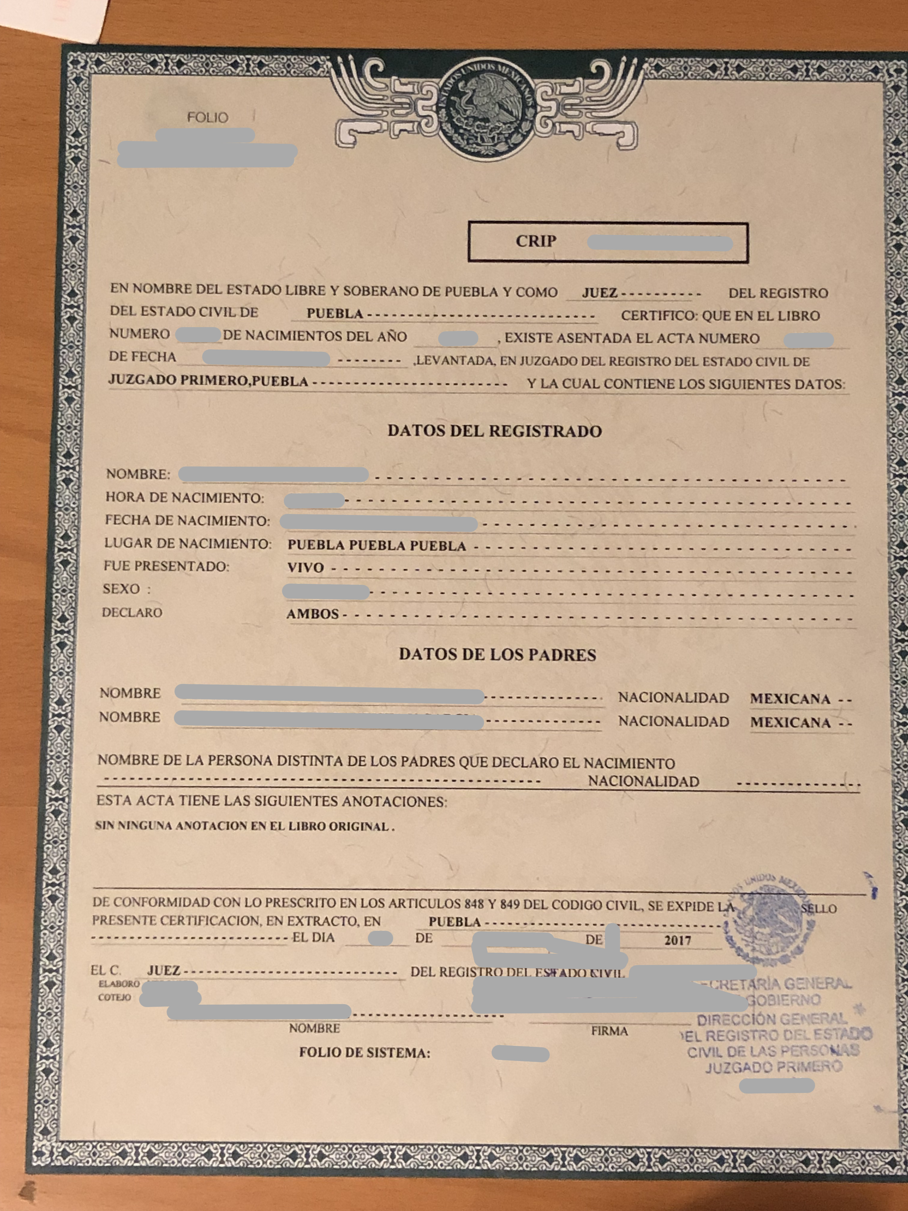 Certificado De Nacimiento Sin Rut Hazlo Facil Riset